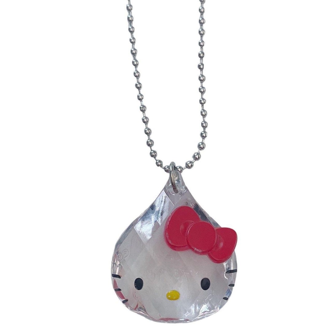 Sanrio Japan Hello Kitty Crystal Pendant Necklace - Etsy