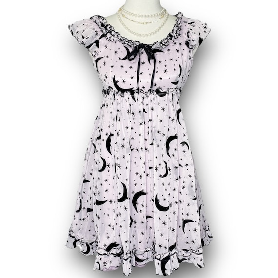 Y2K 2000s Japan Brand MILK Luna Babydoll Dress Sz S - Gem