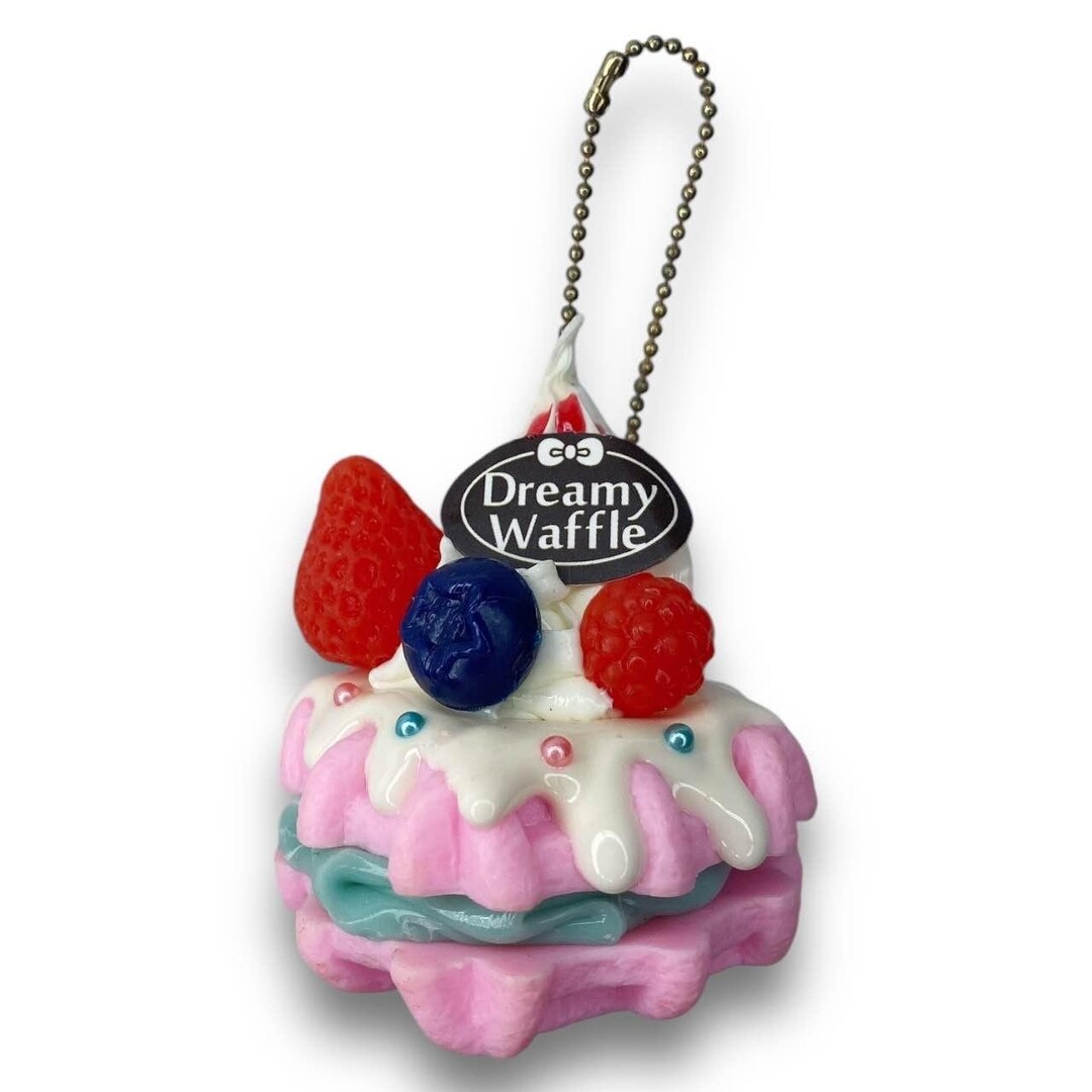2000s Japan Decoden Sweets Keychain - Pink Dreamy Waffle - Etsy