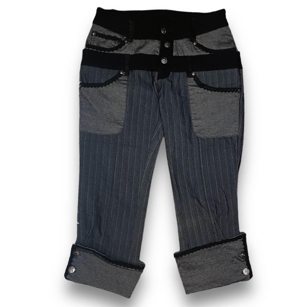 Y2K Ozz Angelo Horror Game Protagonist Capri Pants Sz S - Etsy