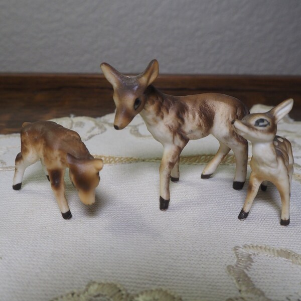 Miniature Deer Figurines - Etsy
