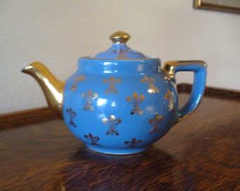 Blue Hall Teapot - Etsy