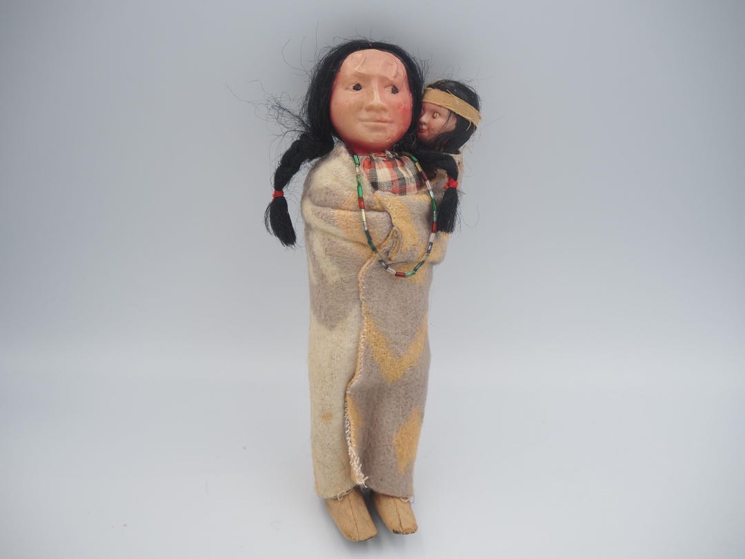 Vintage Skookum Native American Doll With Papoose - Etsy