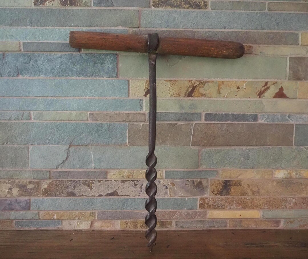 Antique T-handle Auger Drill Primitive Rustic Tool - Etsy