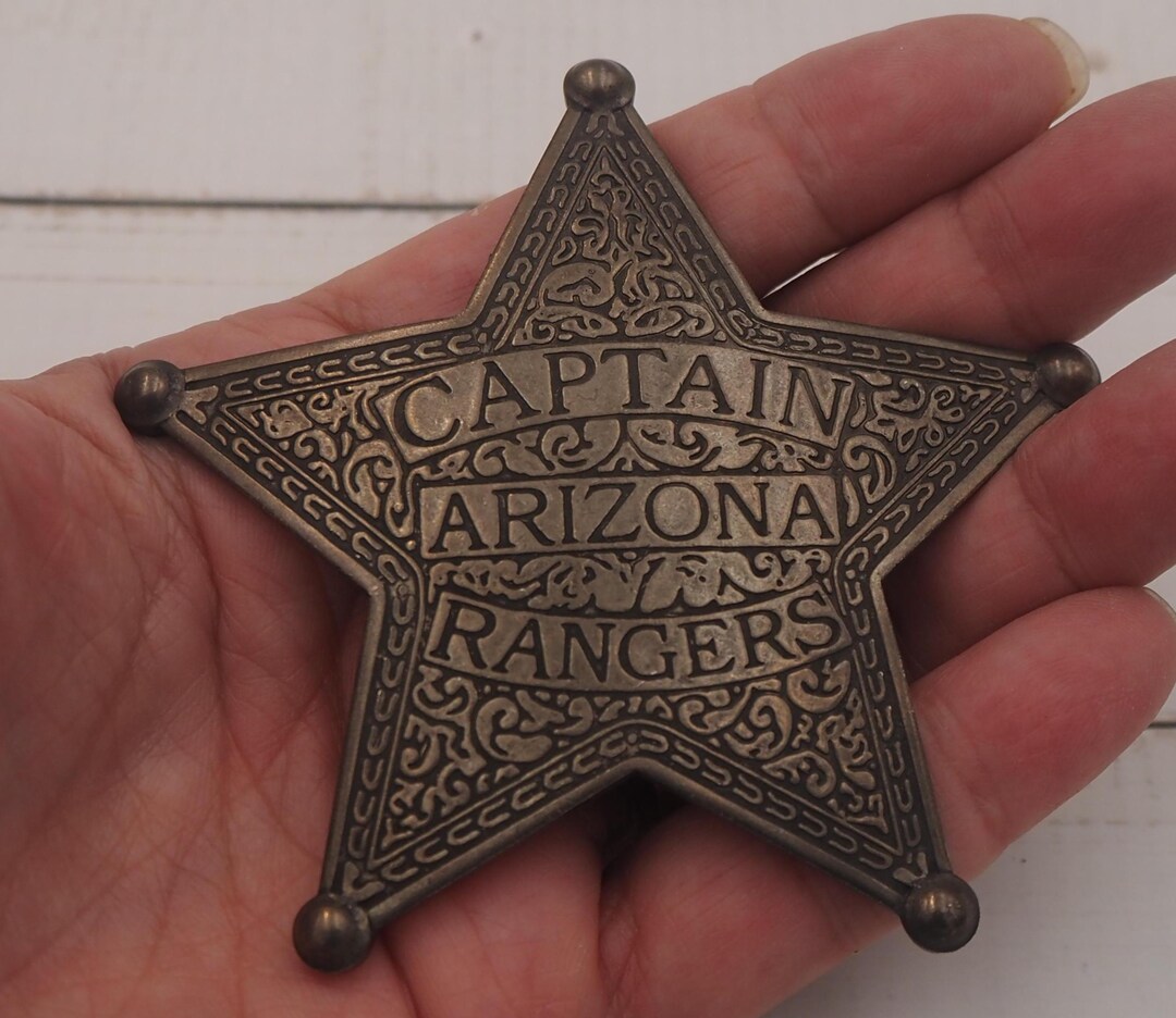 Vintage Captain Arizona Rangers Star Badge - Etsy