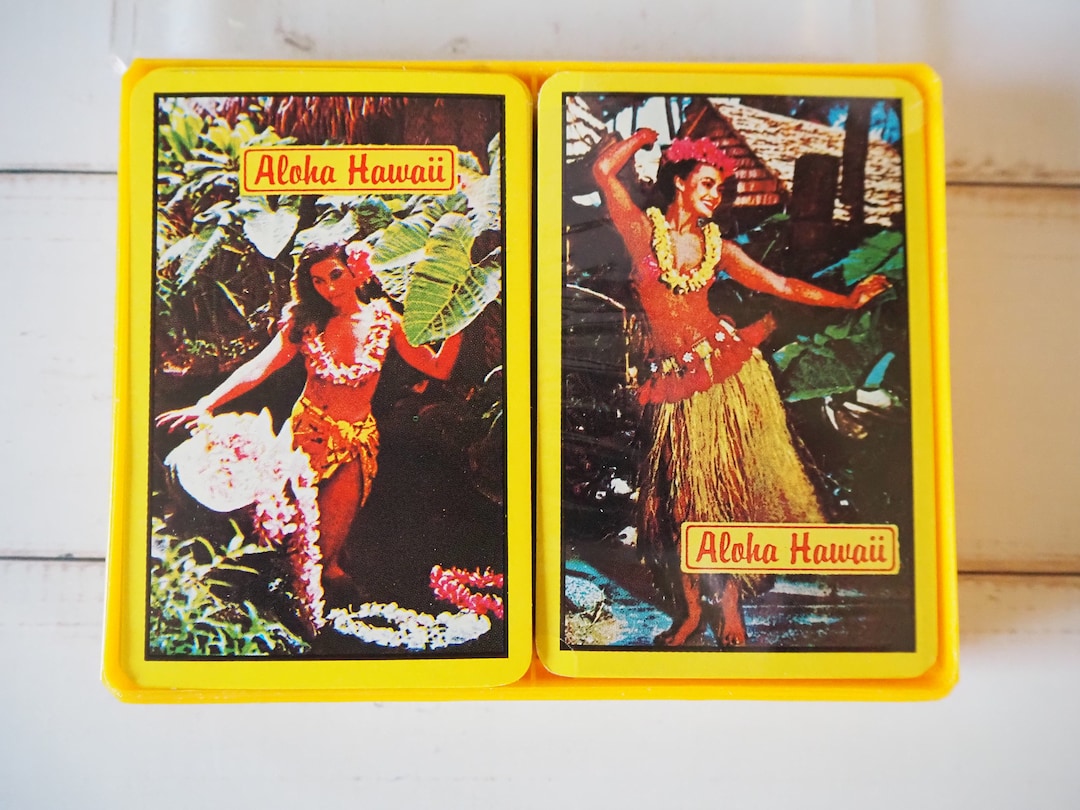Vintage Aloha Hawaii Playing Cards Bridge Deck Double Deck Boxed Set - Etsy