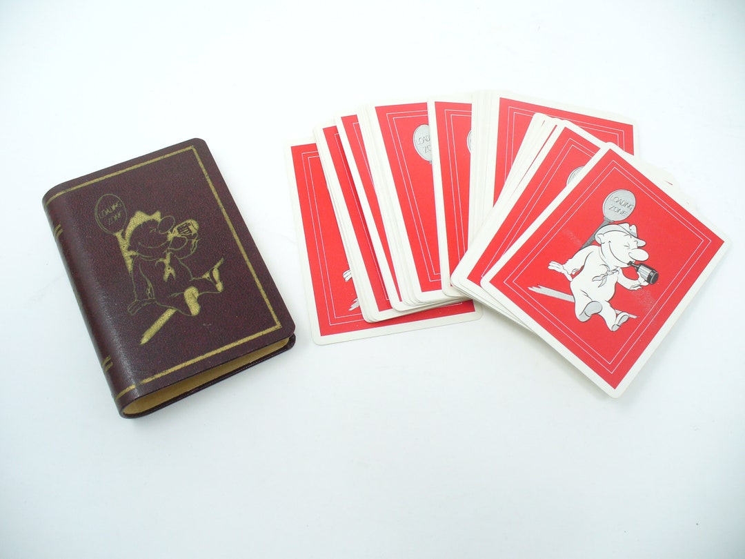 Vintage loading Zone Cartoons Playing Cards With Matching Book Case - Etsy
