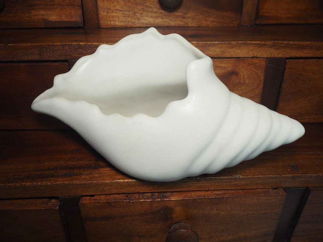 Van Briggle Conch Shell Vintage Van Briggle Marked Original Art Pottery ...
