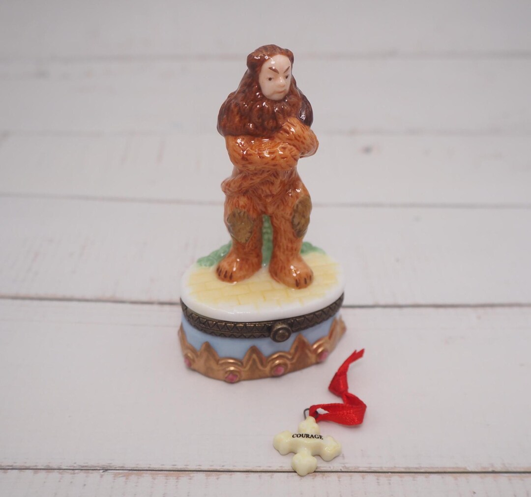 Wizard of Oz Trinket Box Cowardly Lion With Courage Medal - Etsy