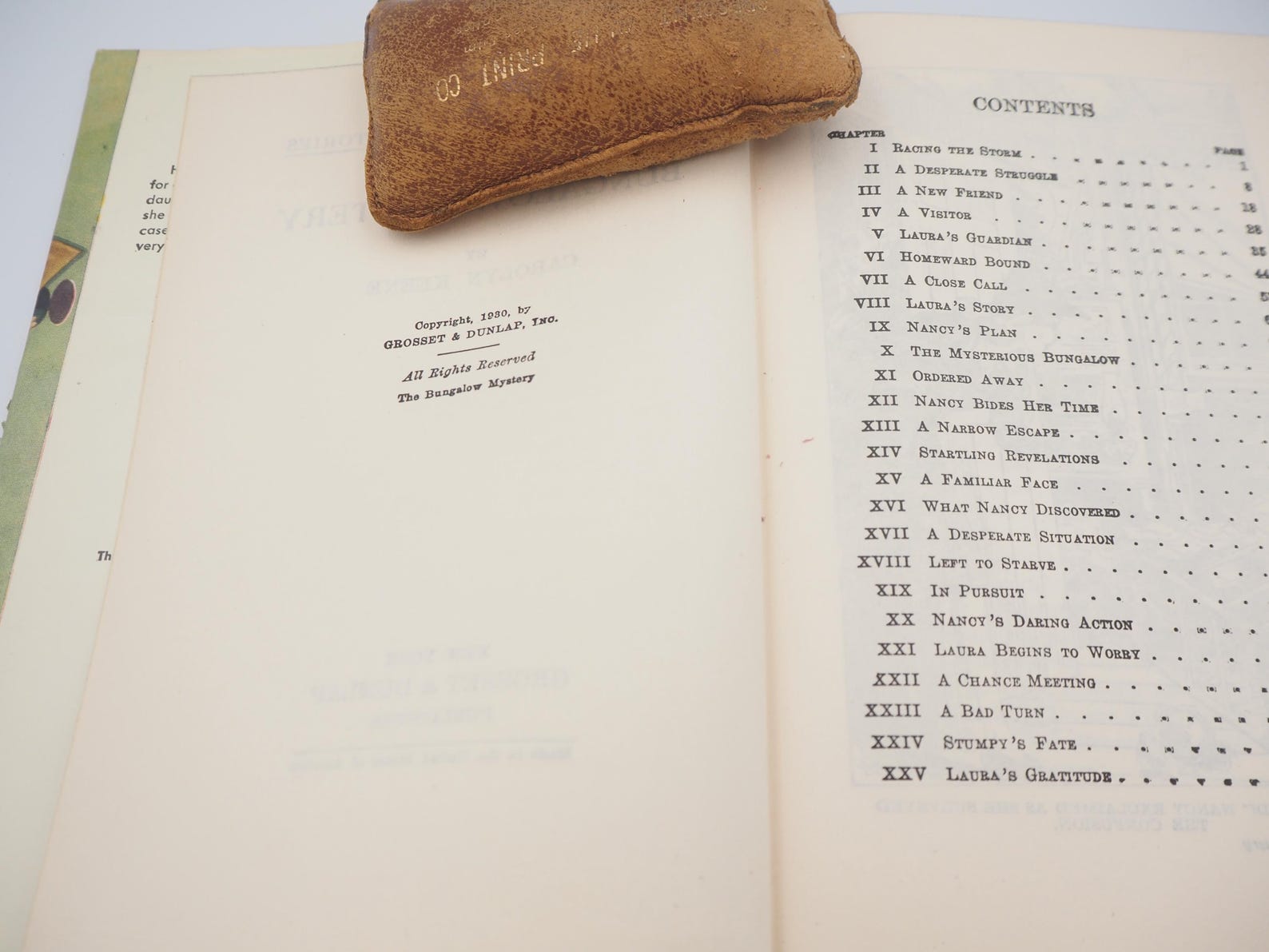 Vintage Nancy Drew: the Bungalow Mystery, 1930 Edition With Dustcover ...