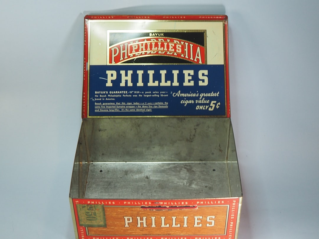 Vintage Bayuk Philadelphia Phillies Cigar Tin Tobacco - Etsy