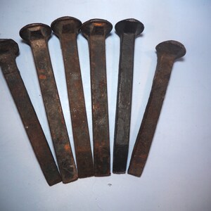 Vintage Railroad Spikes Train Spikes Set of 6 - Etsy