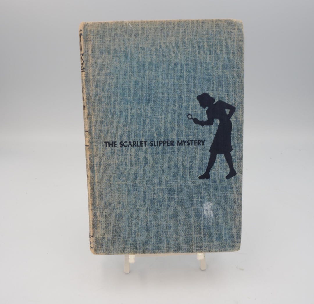 Vintage Nancy Drew: the Scarlet Slipper Mystery, 1954 Blue Tweed - Etsy