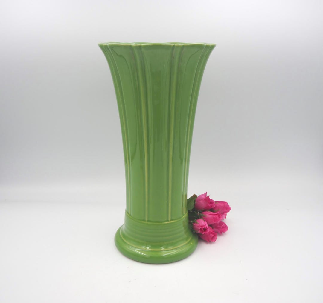 Fiestaware Shamrock Green Flared Vase Retired Vintage Fiesta - Etsy