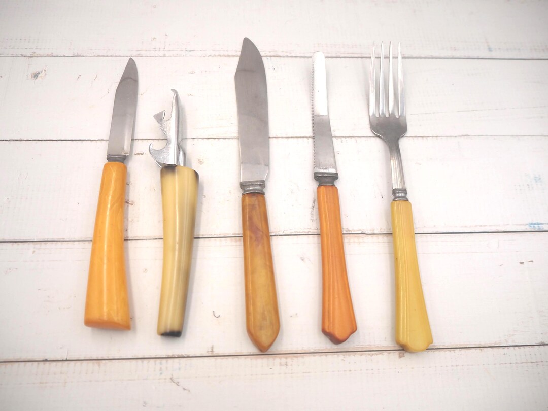 Vintage Bakelite Utensils With Bakelite Handle - Etsy