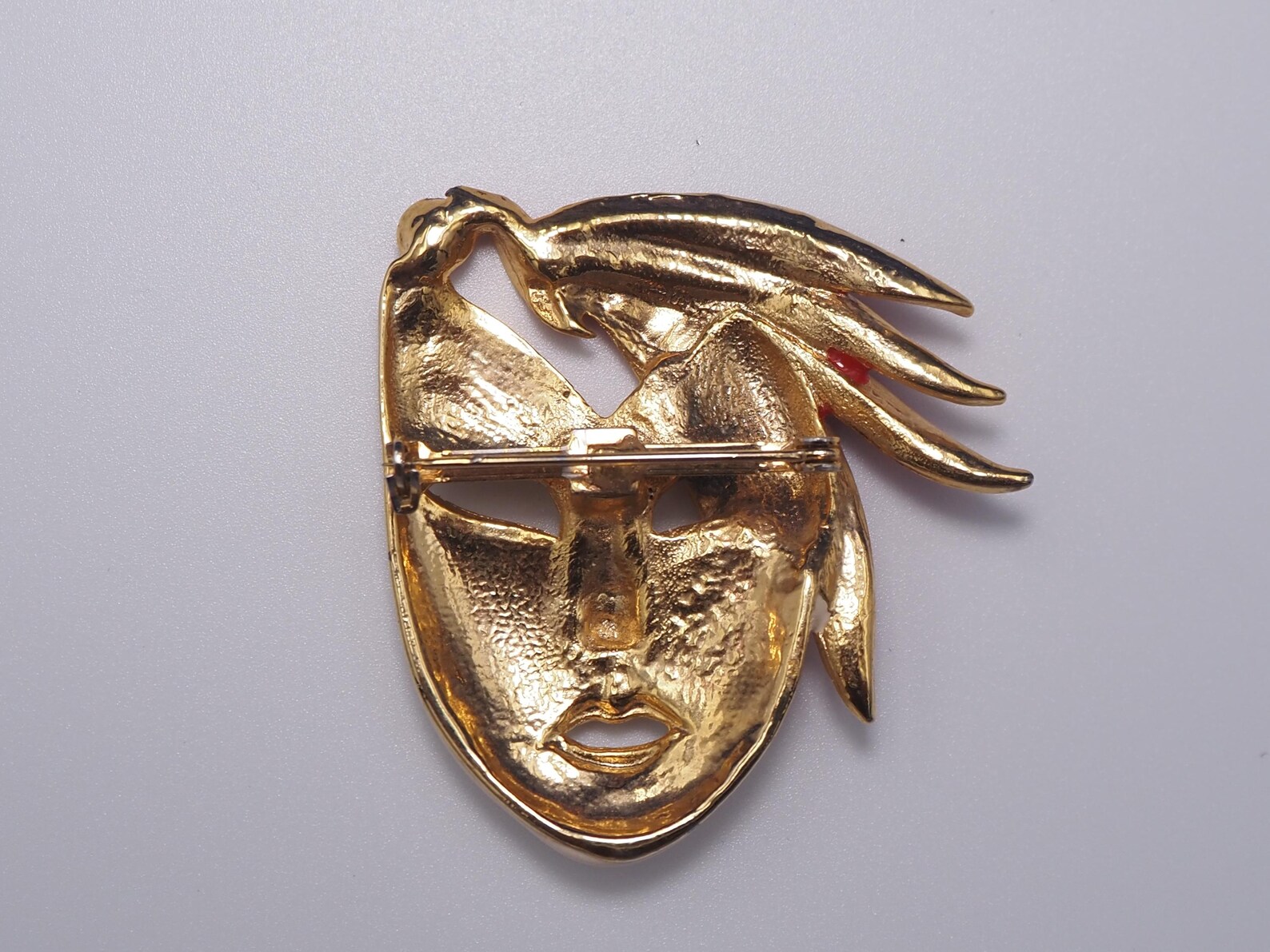 Vintage Art Deco Lady Pin Brooch Enamel - Etsy