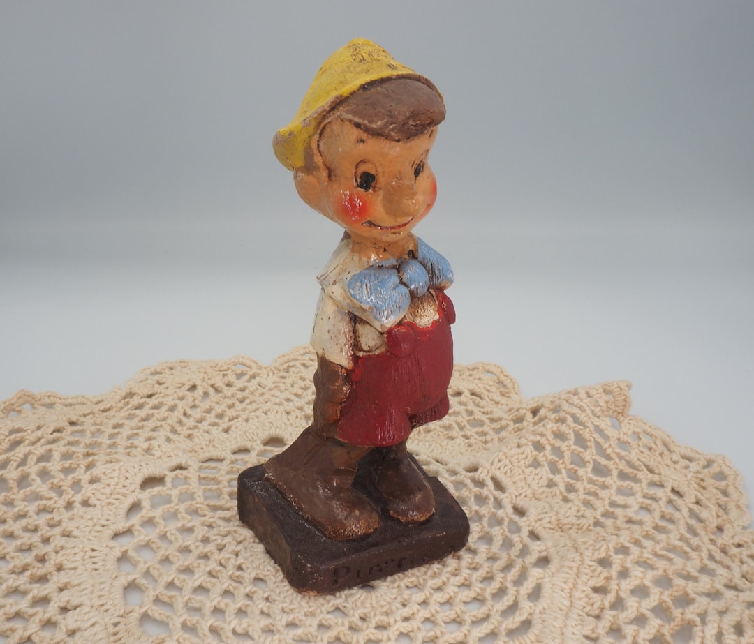 Vintage Pinocchio 1940's Walt Disney Collectible Figurine Syroco Style ...