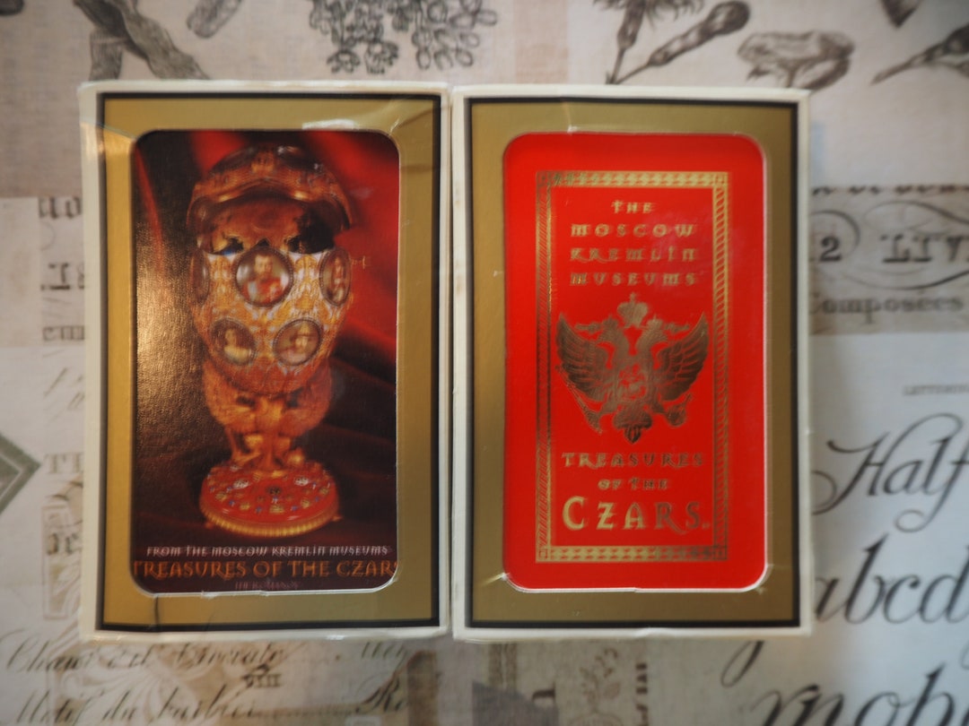 Vintage Set of 2 Decks "treasures of the Czar" Moscow Kremlin Museum ...