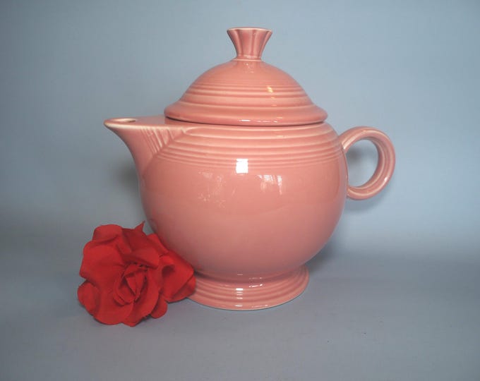 Vintage Pink Rose Fiesta Ware Teapot With Lid Full Size - Etsy