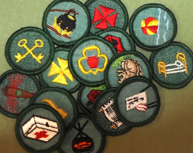 Vintage Girl Scout Badges Merit Patches - Etsy