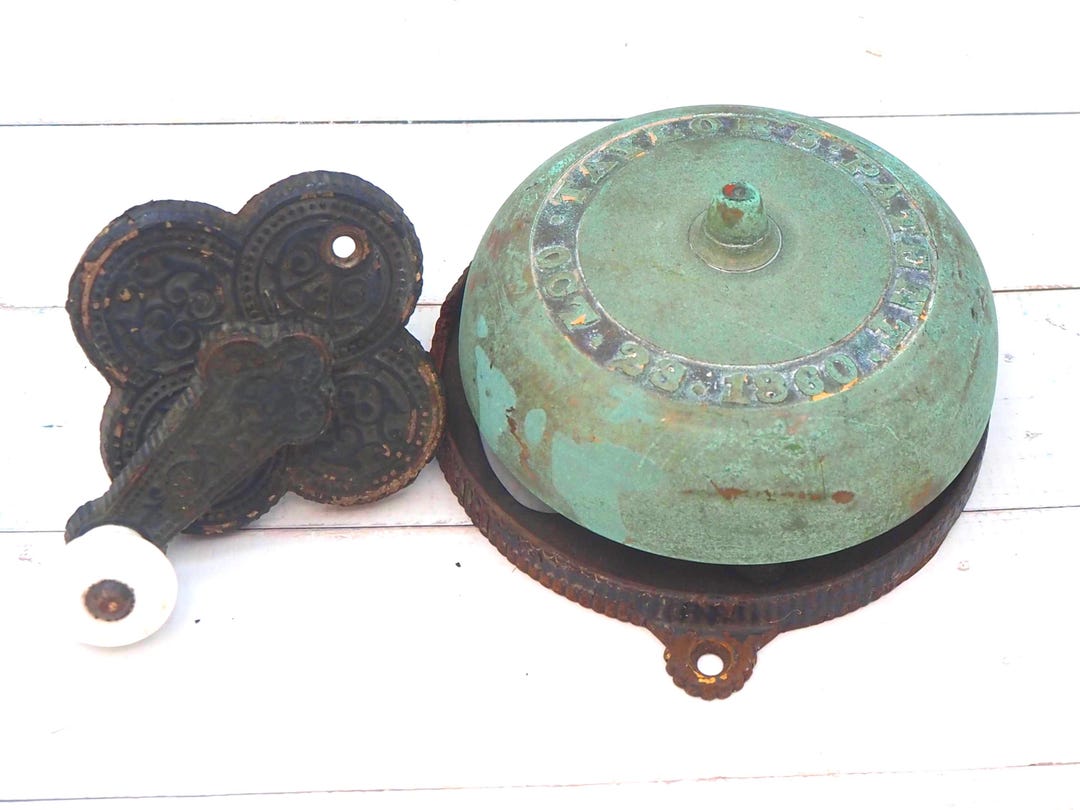 Antique Taylor's Victorian Brass Mechanical Door Bell - Etsy