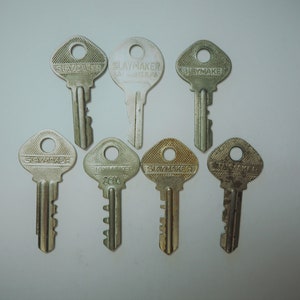 Vintage Ford Slaymaker Keys Set of Seven Collectible Keys Vintage Keys ...