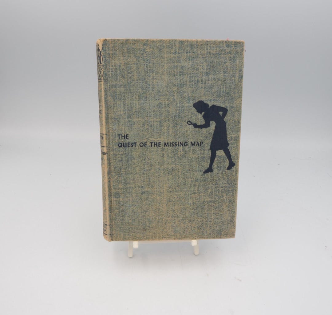 Vintage Nancy Drew: the Quest of the Missing Map, 1942 Blue Tweed - Etsy