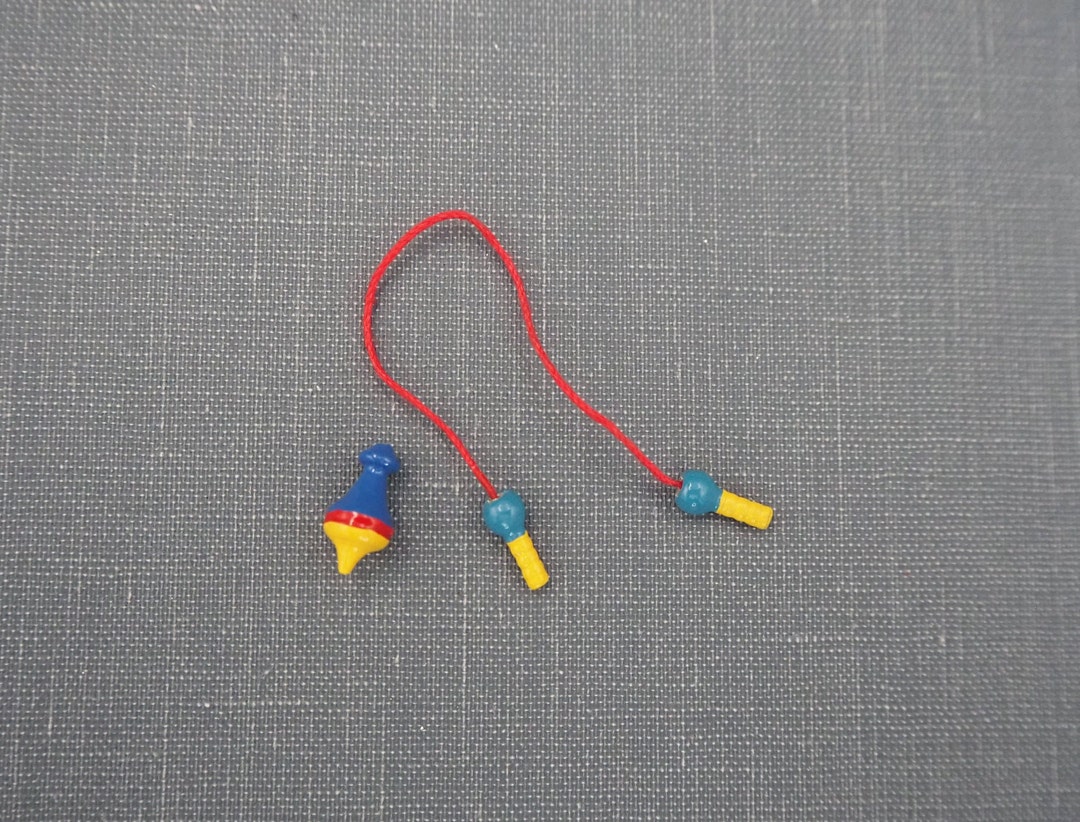 Miniature Jump Rope and Top Hand Crafted Doll House Toy - Etsy