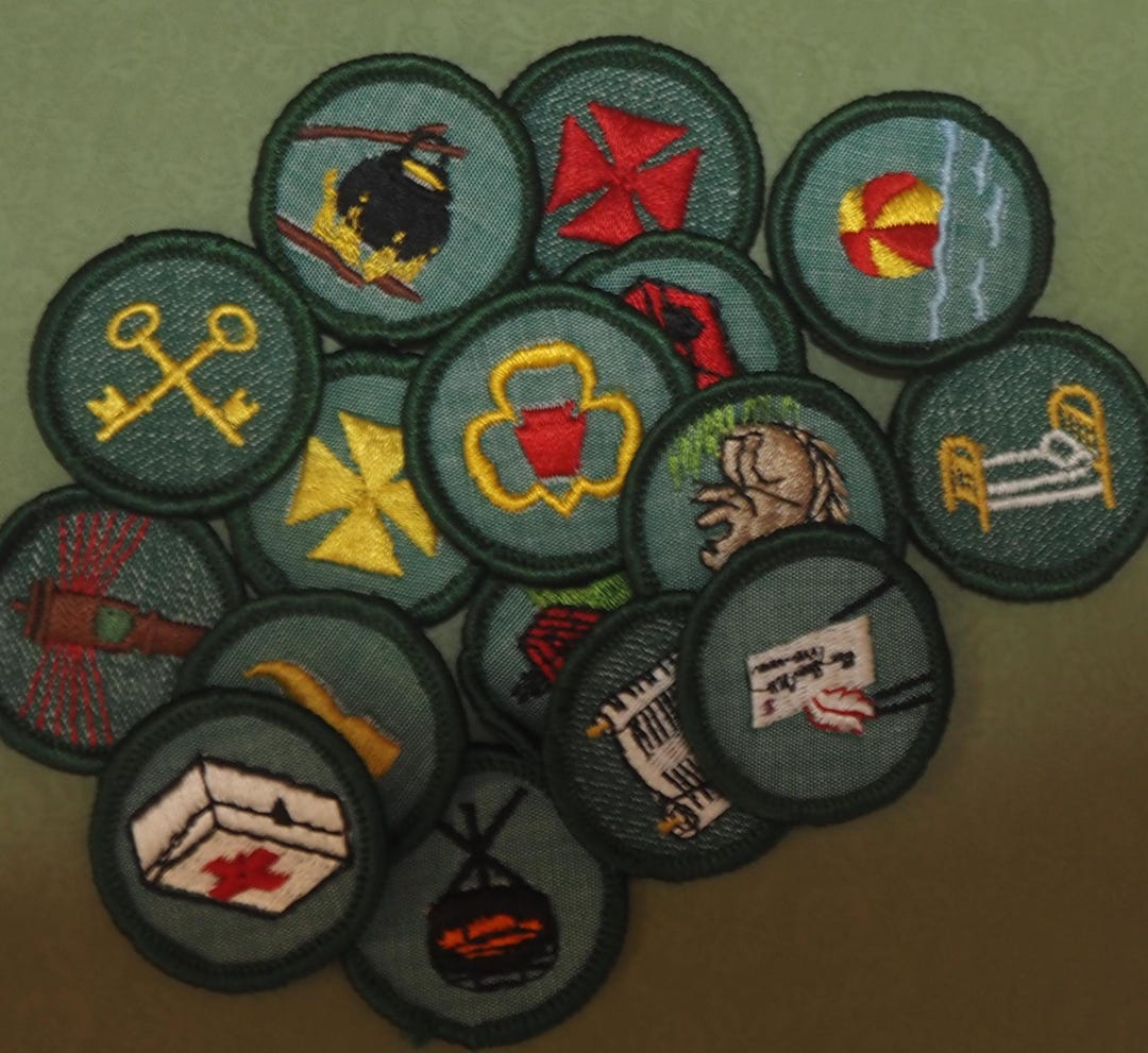 Buy Vintage Girl Scout Badges Merit Patches Online in India - Etsy