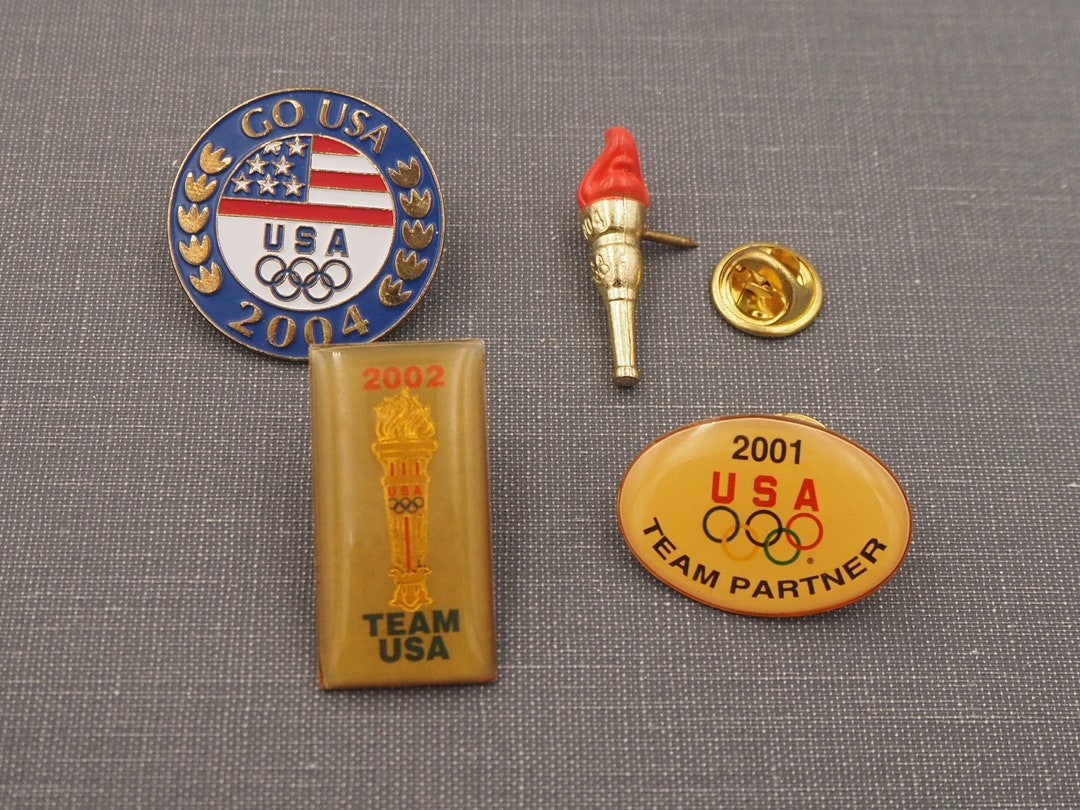 Vintage Olympic Pins Set of 4 Team USA - Etsy