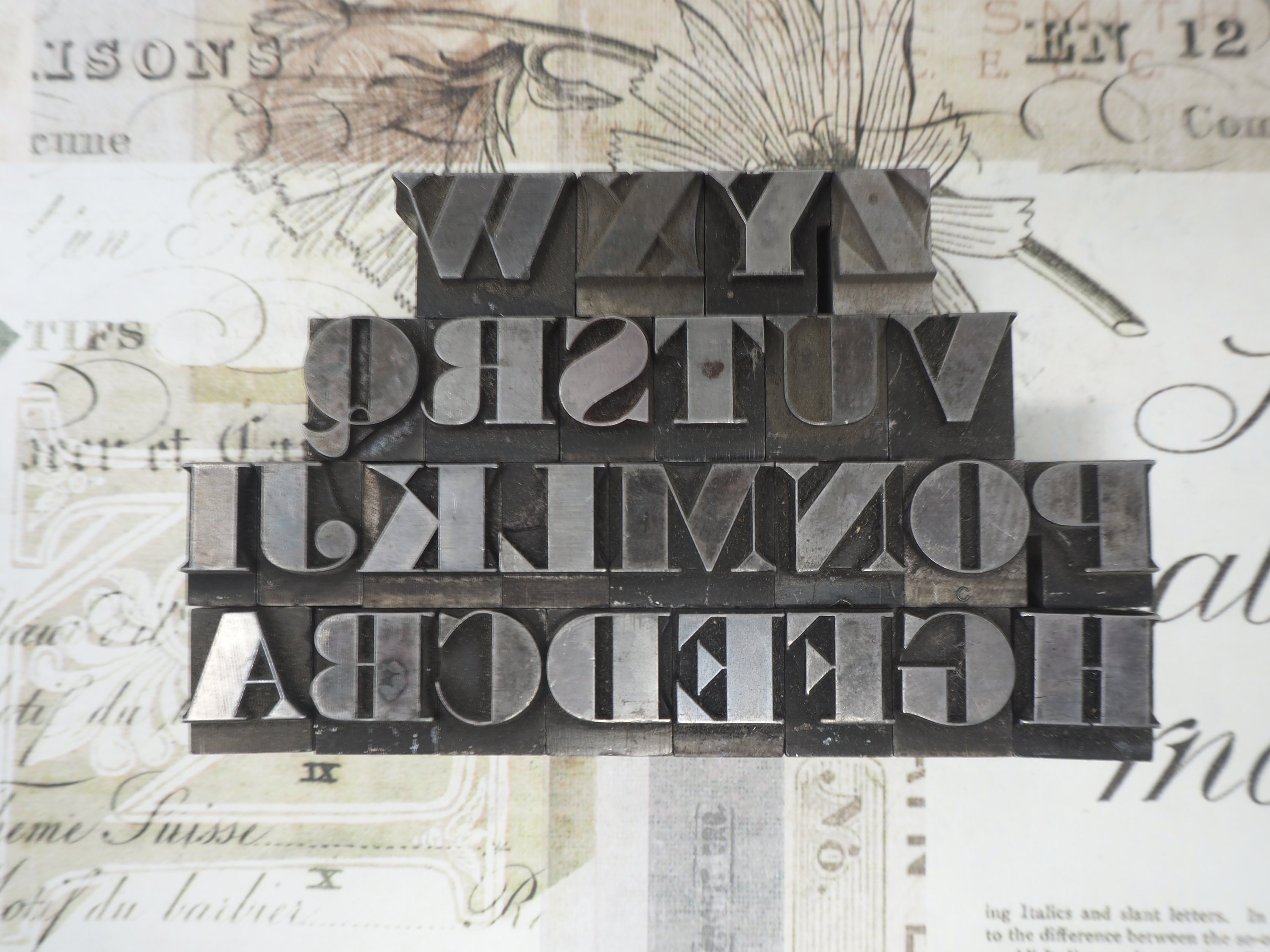 Vintage Art Deco Upper and Lower Case Letters Numbers Symbols - Etsy