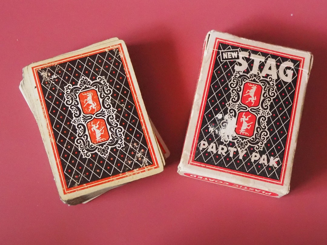 Vintage Stag Party Pack Playing Cards Deck 52 Different Cartoons 2 ...