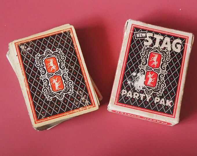 Vintage Stag Party Pack Playing Cards Deck 52 Different Cartoons 2 ...