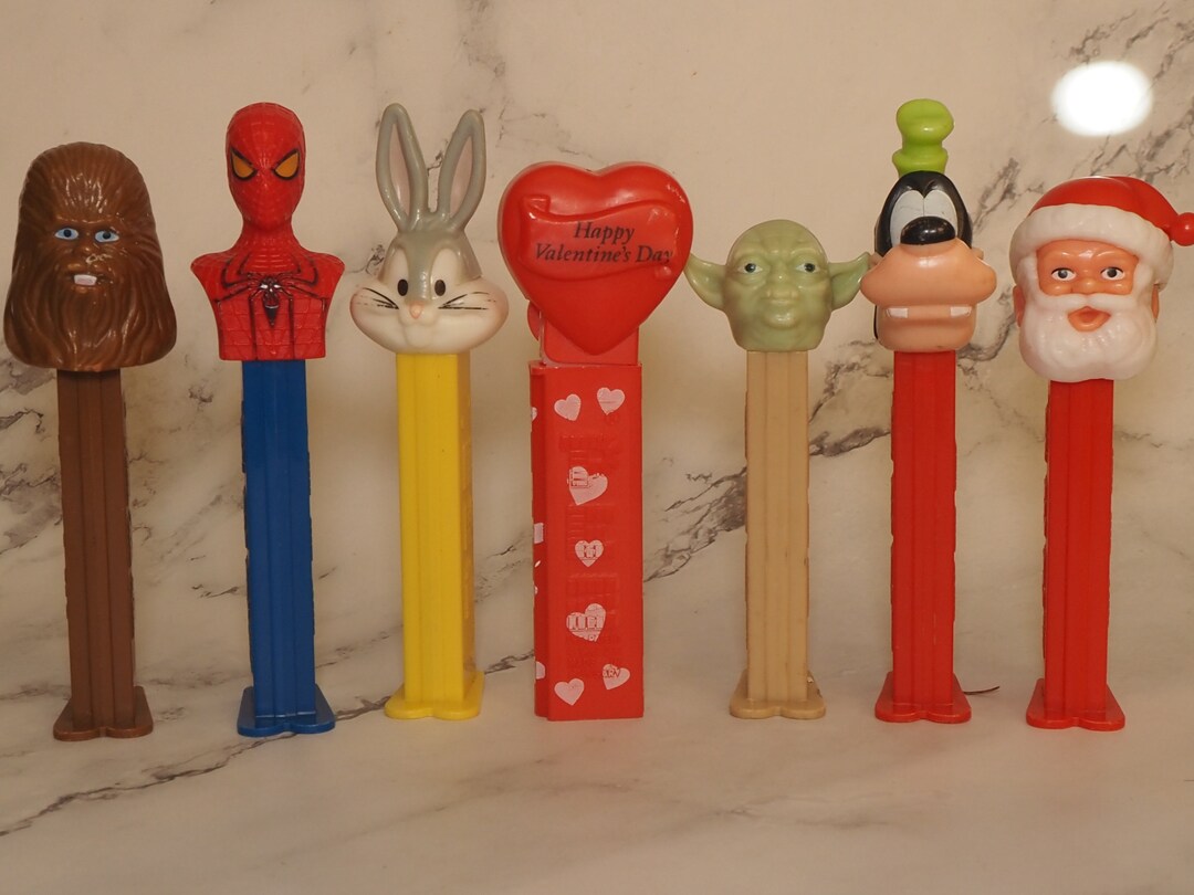 Vintage Pez Dispensers Collectible Pez Retro Pez Wookie Spiderman Bugs ...