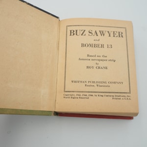Vintage Big Little Book "buz Sawyer and Bomber 13 " No 1415 Whitman ...