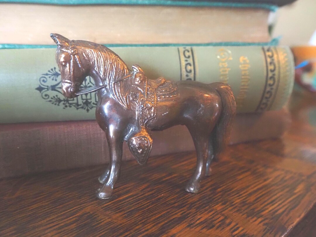 Vintage Copper Western Horse Figurine: 1950s Carnival Collectible - Etsy