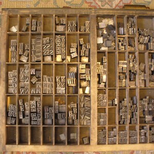 Vintage Letterpress Upper and Lower Case Numbers and Symbols - Etsy