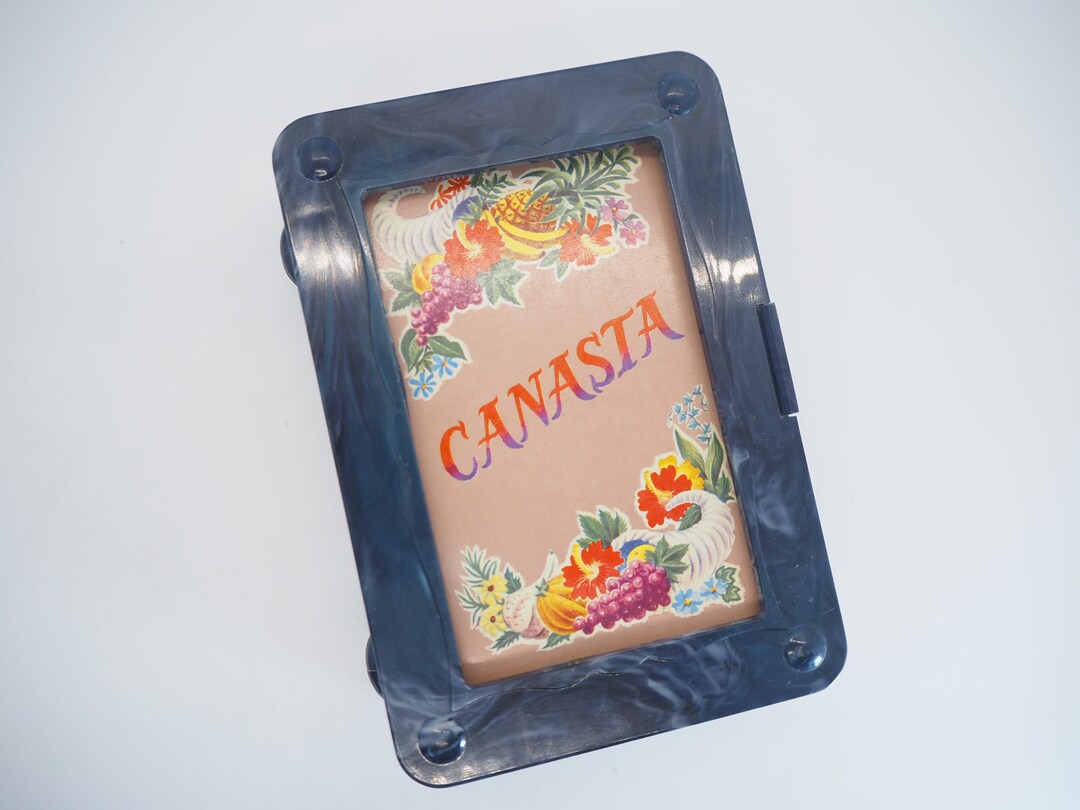 Vintage Set of 2 Decks Canasta Playing Cards in Original Plastic Case ...
