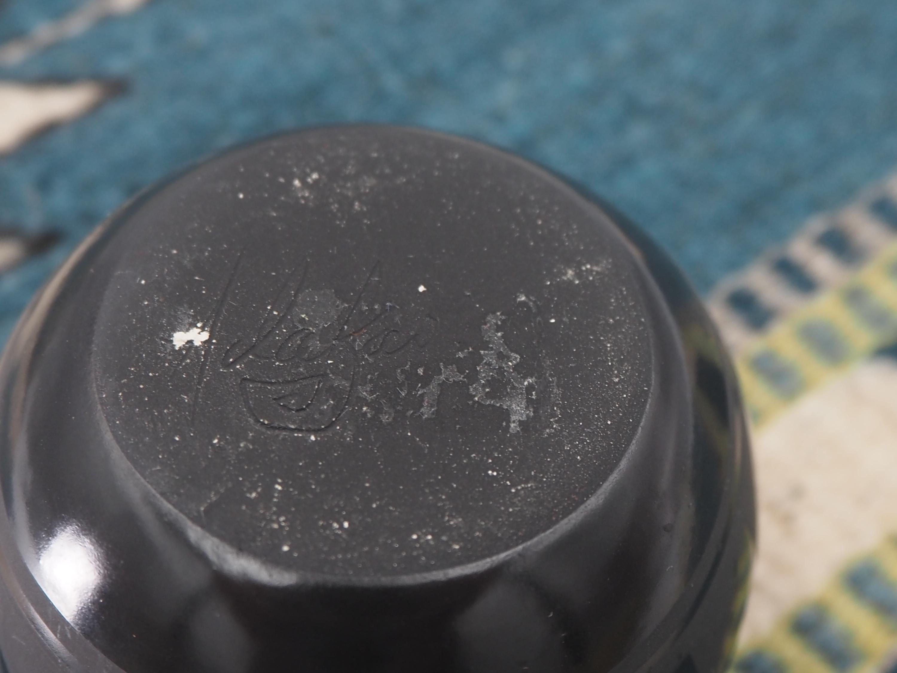 Vintage Navajo Adakai Small Pot Black on Black Pottery Signed - Etsy