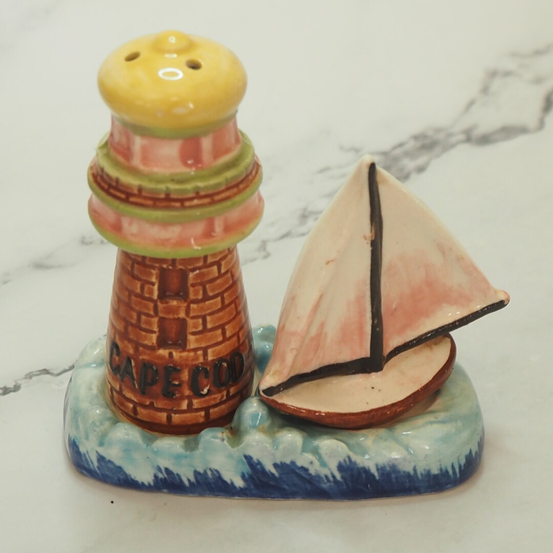 Vintage Cape Cod Shakers Collectible Salt and Pepper With Stand Marked ...