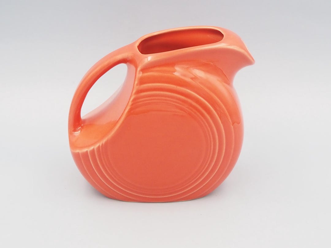 Vintage Persimmon Fiesta Ware 32 Oz. Disc Pitcher 5.75" Tall - Etsy