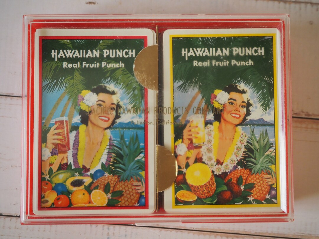 Vintage Hawaiian Punch Playing Cards Bridge Deck Double Deck Boxed Set ... Vintage Hawaiian Punch Playing Cards Bridge Deck Double Deck Boxed Set ...
