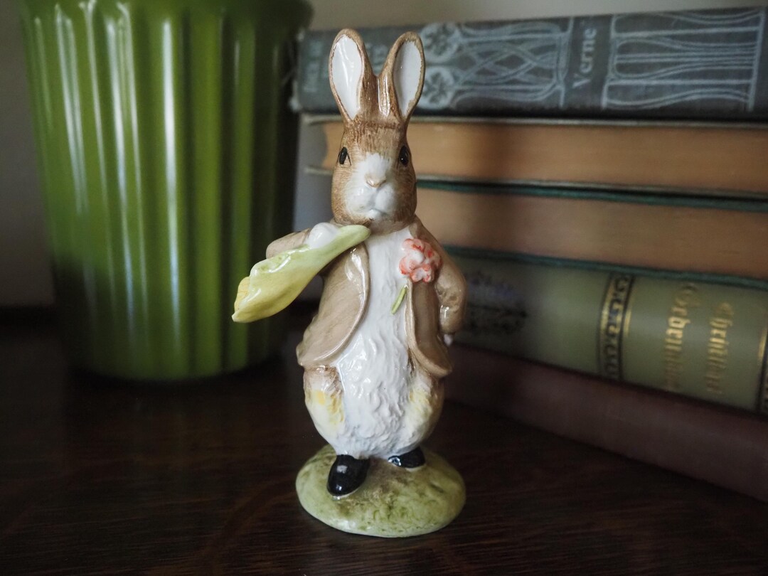 SIGNED Benjamin Ate a Lettuce Leaf Beatrix Potter Royal Albert England ...