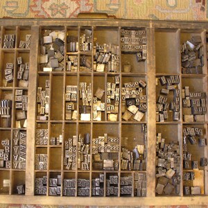 Vintage Letterpress Upper and Lower Case Numbers and Symbols - Etsy