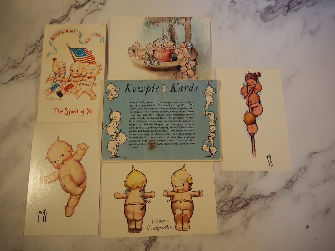 Vintage Kewpie Postcards and Kewpie Kards Rose O'neill Kewpies Collectible Kewpie Kewpie ...