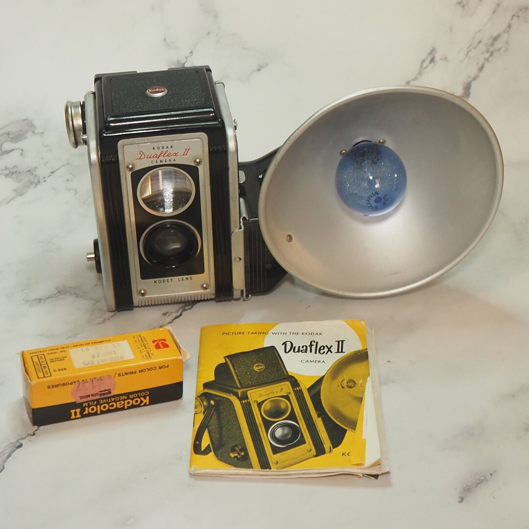 Vintage Kodak Duaflex II Camera With Flash Attachment Film Brochure ...