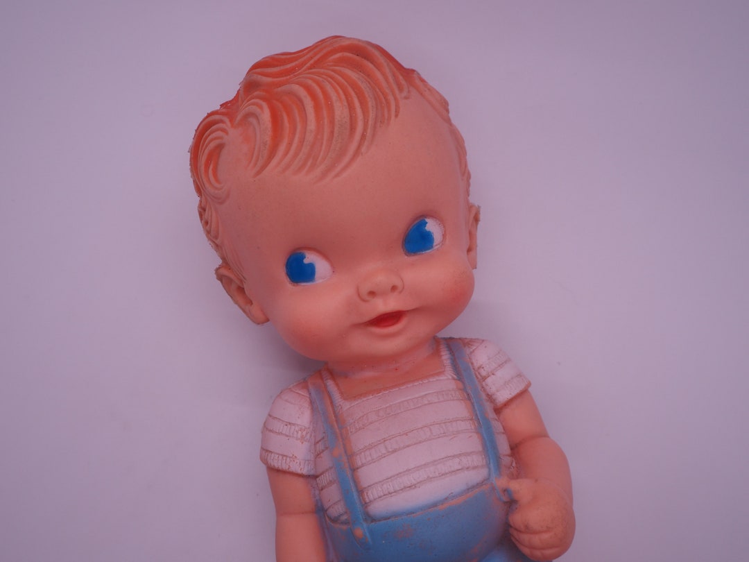 Vintage Squeaky Boy Toy Sun Rubber Ruth E. Newton New York Squeaker ...
