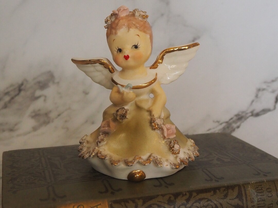 Vintage Lefton Angel Bell Figurine Bell Collectible Bell Decorative ...