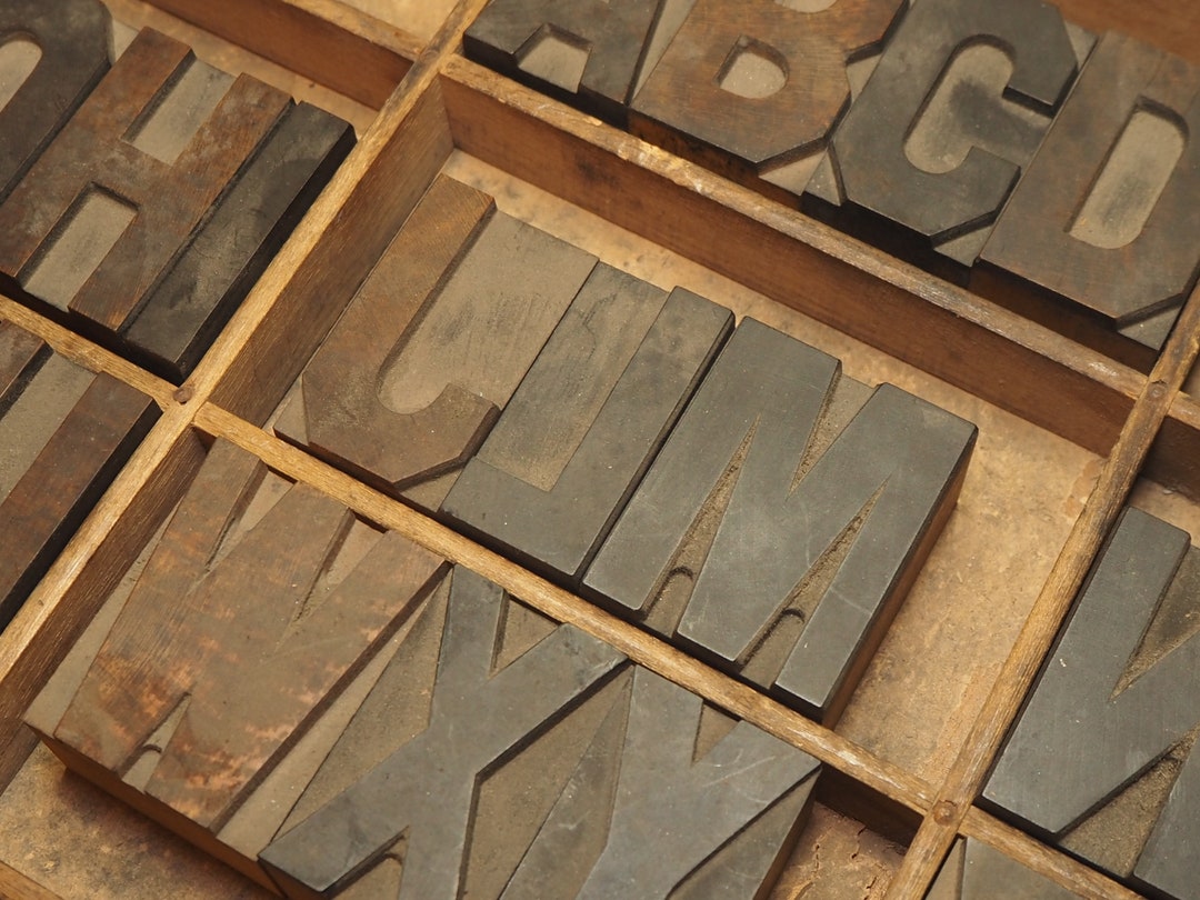 Vintage Wooden Letterpress Type Large Print Block - Etsy