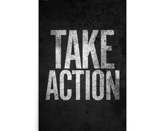Take Action Poster - Etsy